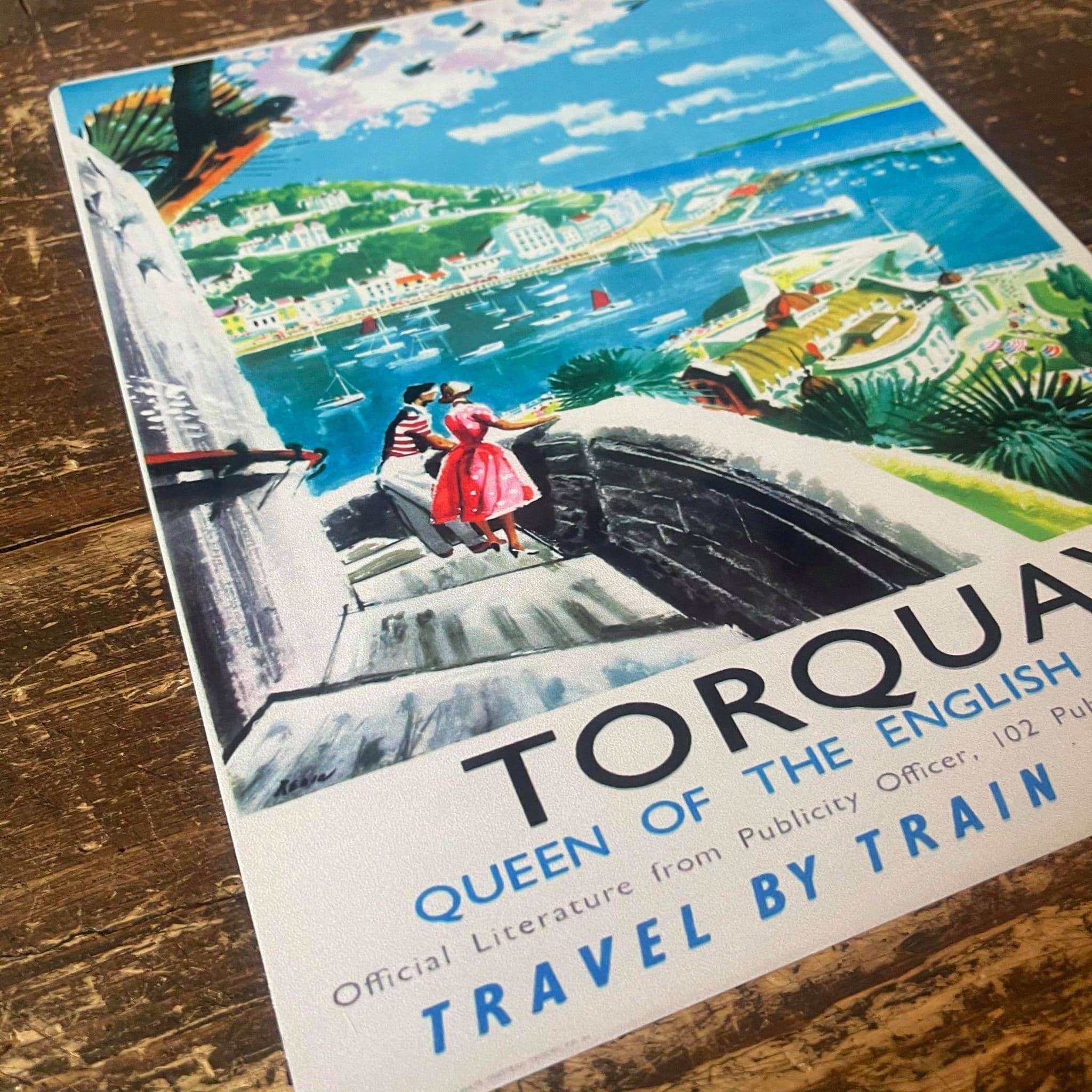 Torquay Queen Of The English Riviera Britsish Railways - Metal Travel ...