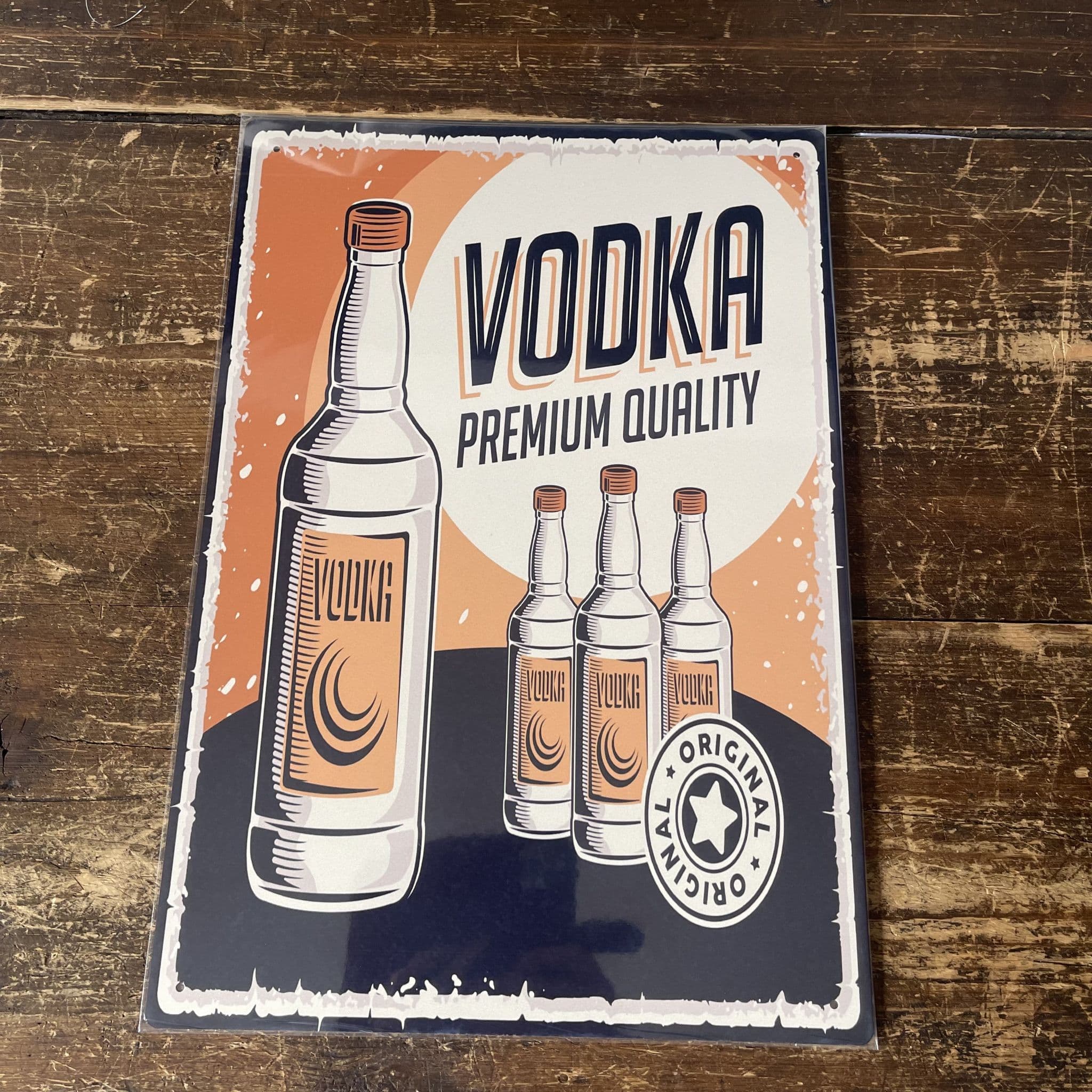 Vodka Bar Retro Tin Sign Metal Sign Plaque