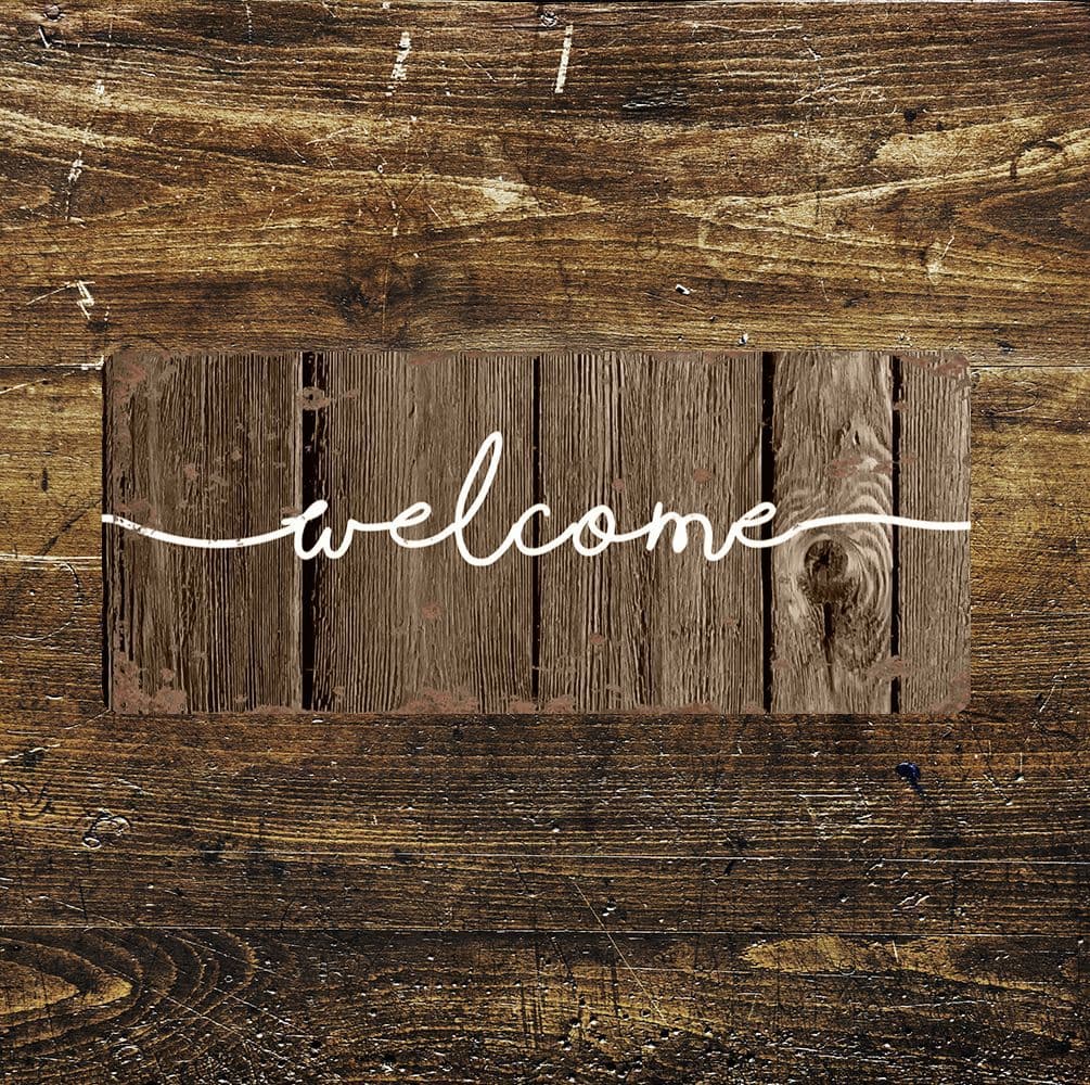 Welcome - Metal Wall Sign