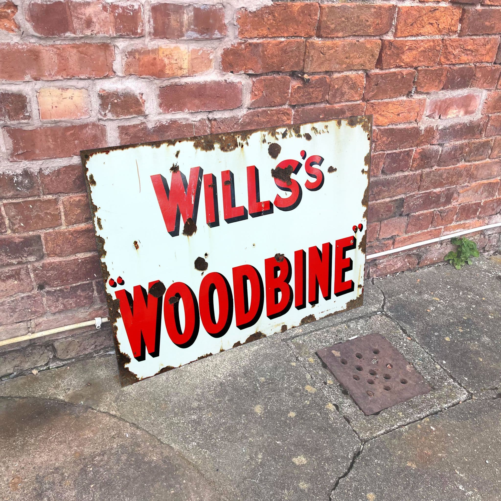 Wills Woodbine - Metal Advertising Wall Sign