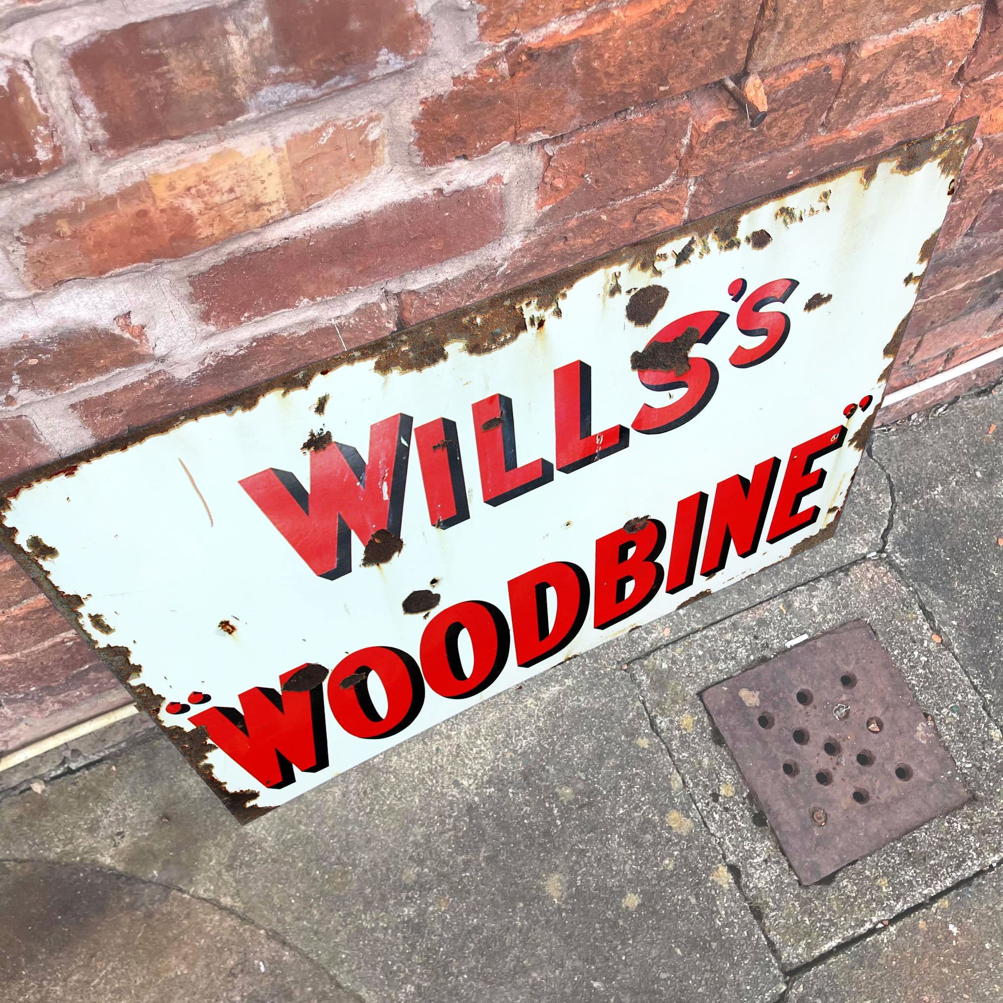 Wills Woodbine - Metal Advertising Wall Sign