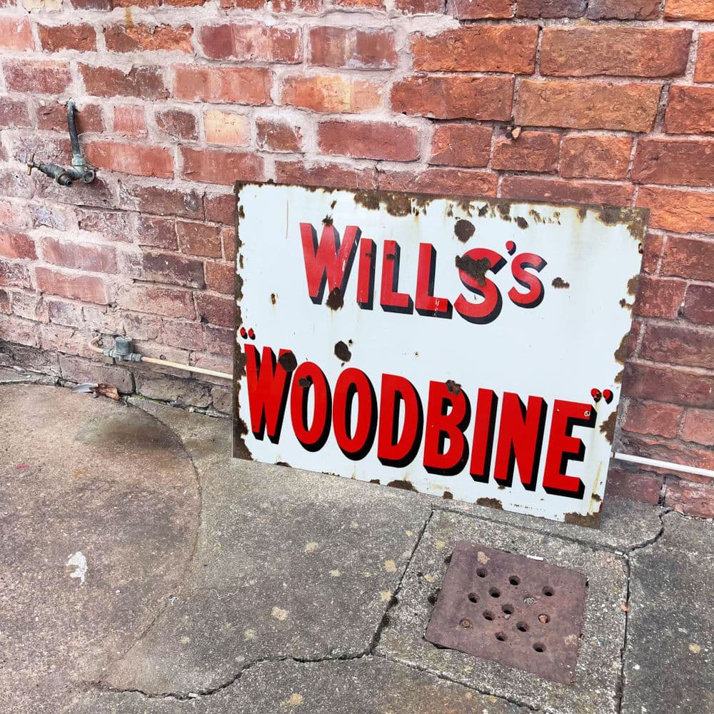 Wills Woodbine - Metal Advertising Wall Sign