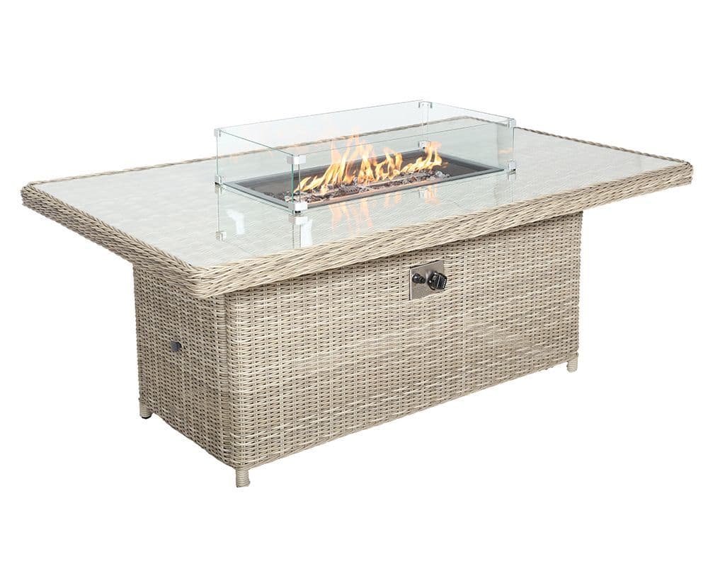 Fire Pit Deluxe Modular Corner Dining / Lounging Set