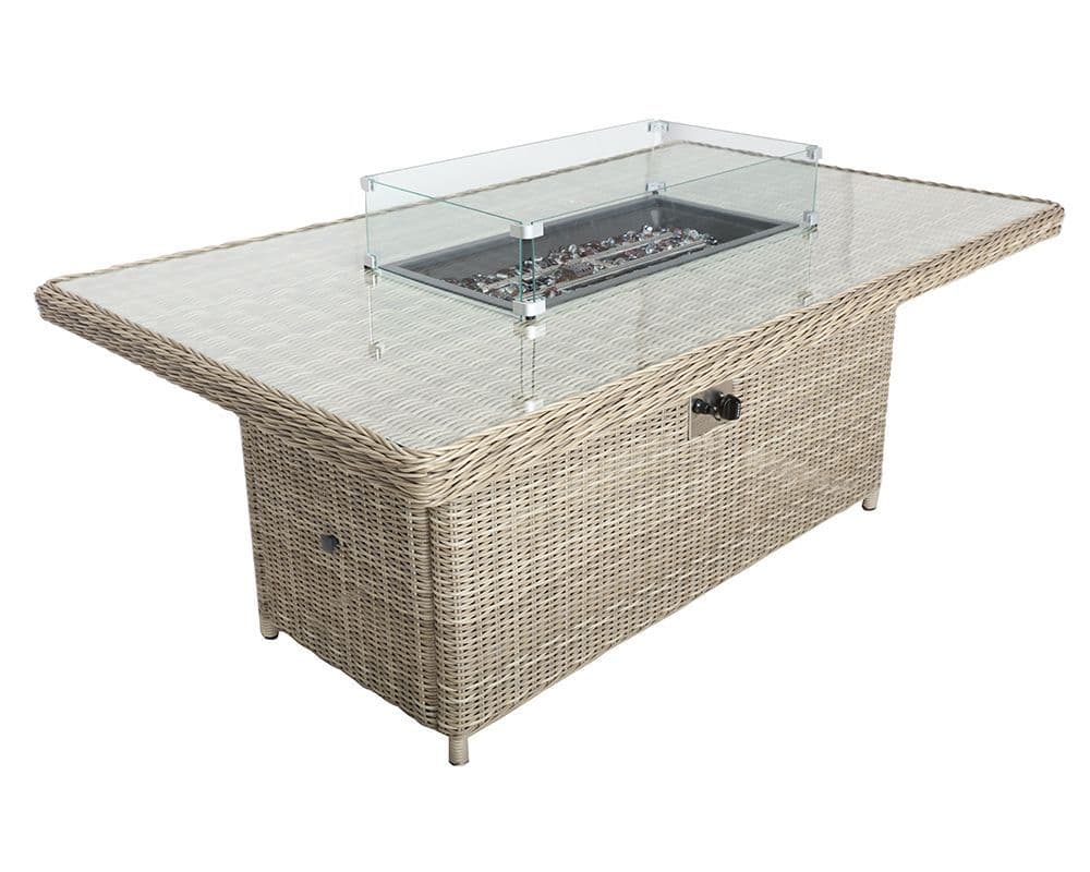 Fire Pit Deluxe Modular Corner Dining / Lounging Set