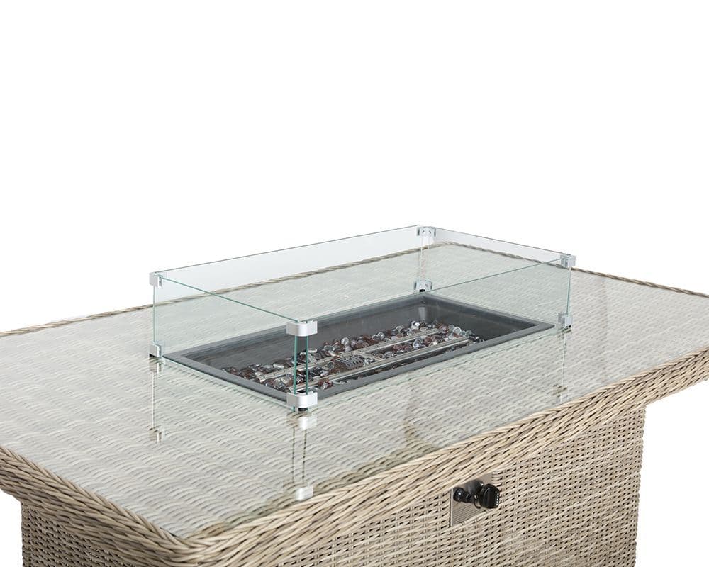 Fire Pit Deluxe Modular Corner Dining / Lounging Set