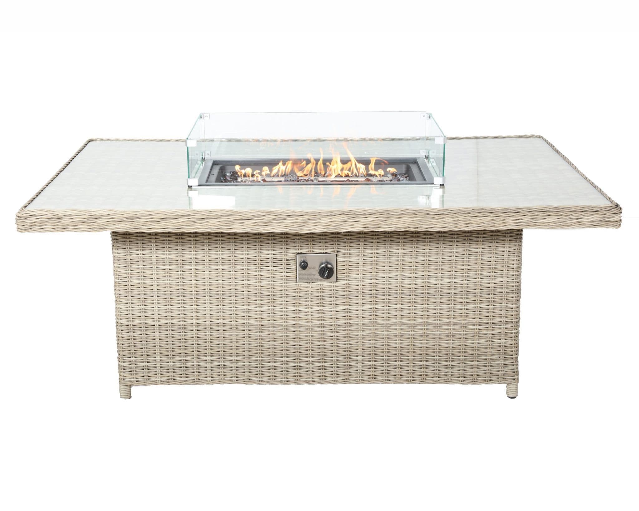 Fire Pit Deluxe Modular Corner Dining / Lounging Set