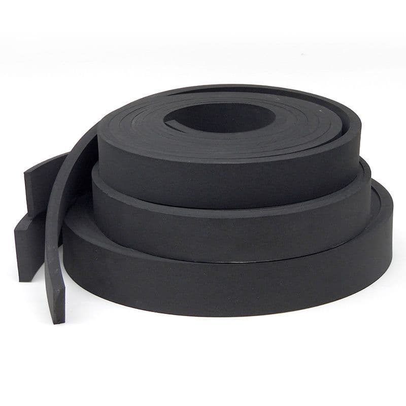 5mm thick x 15mm wide EPDM Sponge Strip Plain non Adhesive