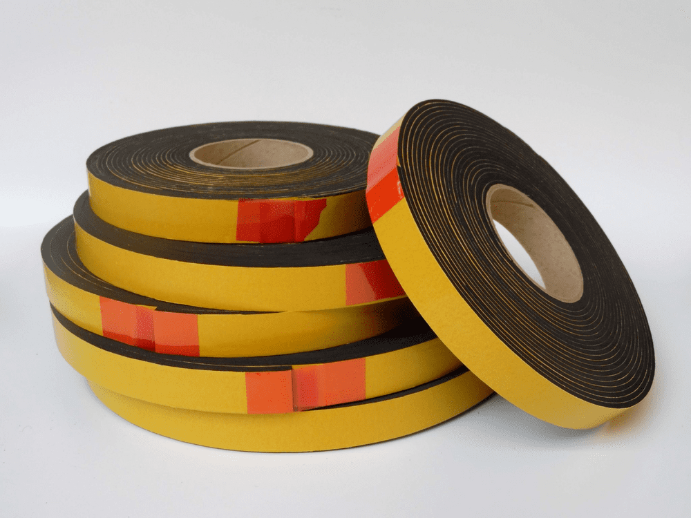8mm thick x 8mm wide Adhesive Neoprene Sponge Strip