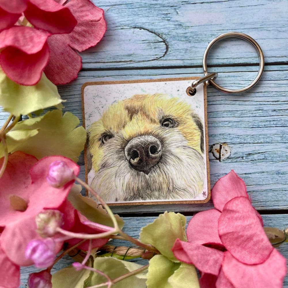 BORDER TERRIER ECO KEYRING