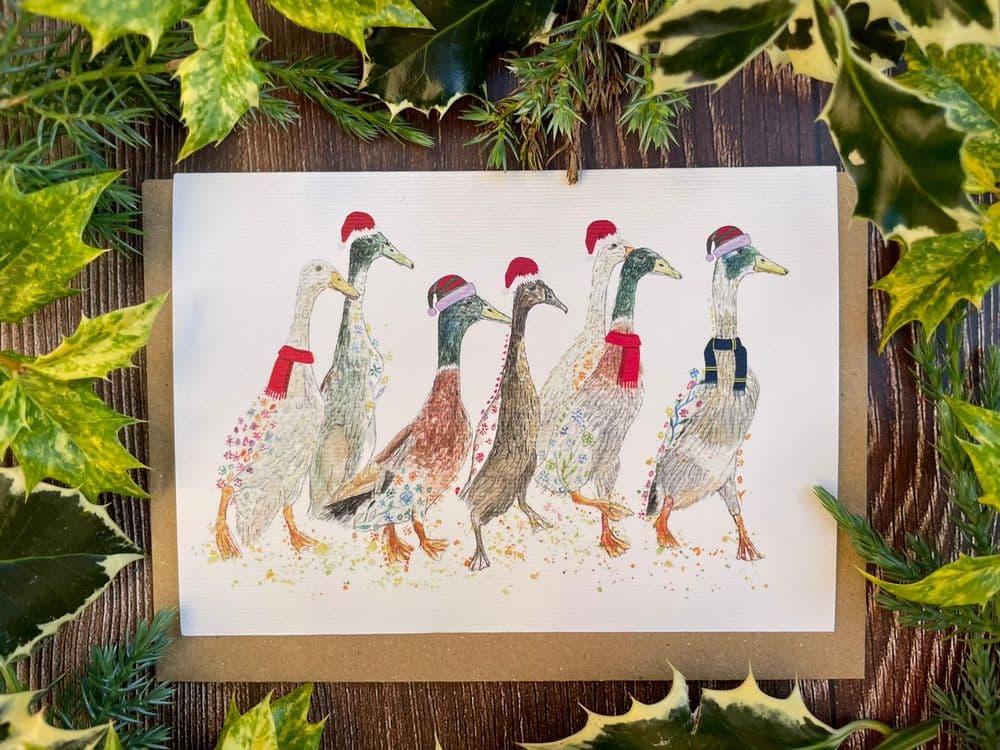 CHRISTMAS QUACKERS ECO-CARD
