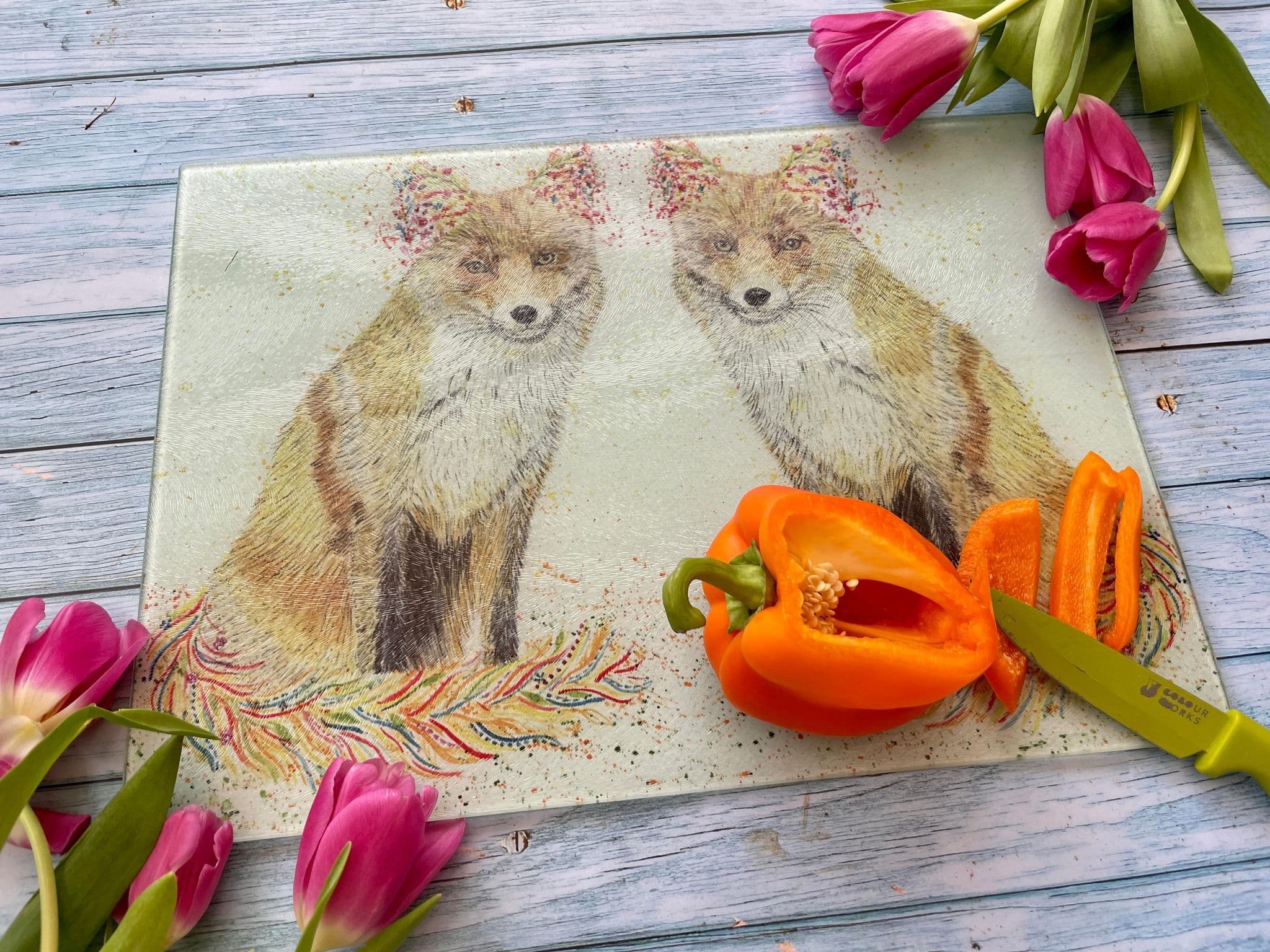 FELIX THE FOX ECO CHOPPING BOARD/ WORKTOP SAVER