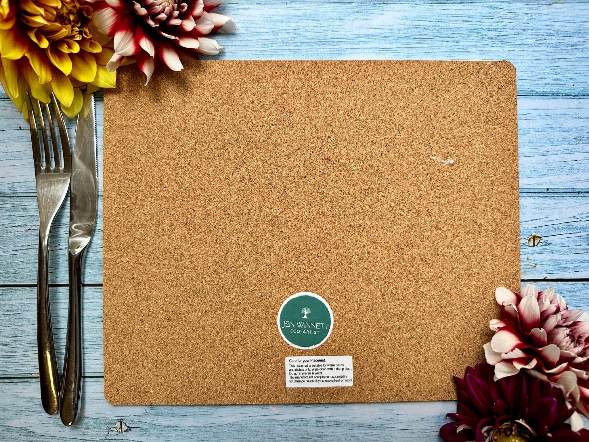 KIPPER THE KINGFISHER LUXURY CORK PLACEMAT