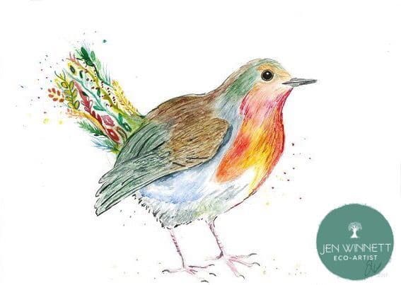 ROBBIE THE ROBIN - SIGNED PRINT