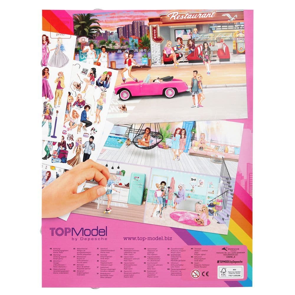 Depesche TOPModel Stickerworld Book