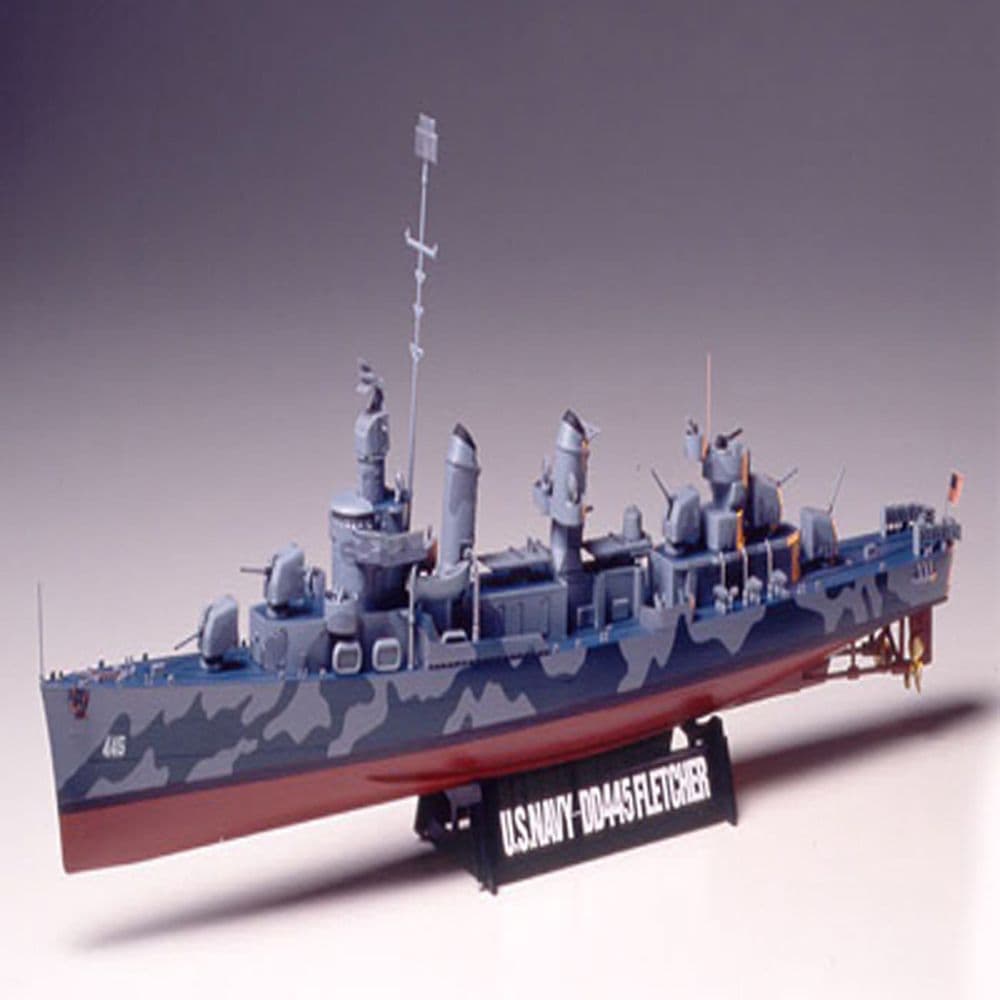 Tamiya DD445 Fletcher U.S. Destroyer Model Kit (Scale 1:350)