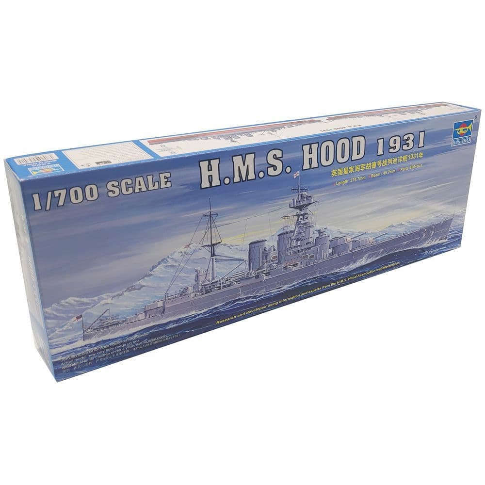Trumpeter HMS Hood 1931 Battlecruiser Model Kit (Scale 1:700)