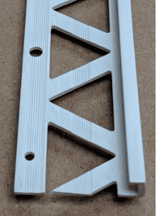 Box x25 WEMICO PVC Plaster & Render Stop Bead 6mm x 2 5m White