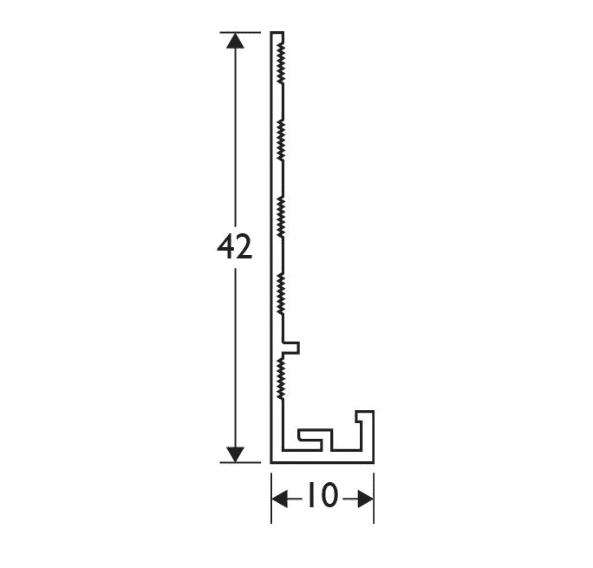 Box x25 WEMICO PVC Render Stop Bead 10mm x 2 5m White