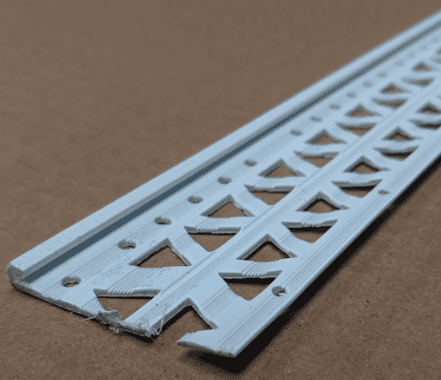 Box x25 WEMICO PVC Render Stop Bead 4mm x 2 5m White