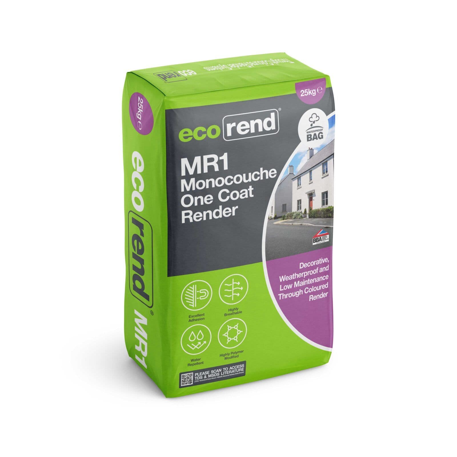 Ecorend MR1 Monocouche Render One Coat 25kg Standard Colour