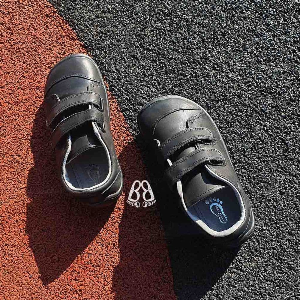 Bar3foot Smart Leather Barefoot School Shoes - Black