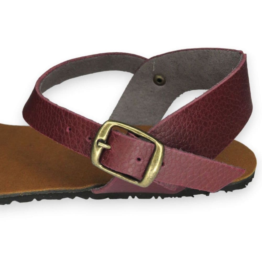 BioWorld Petra Vegan Barefoot Sandals - Burgundy