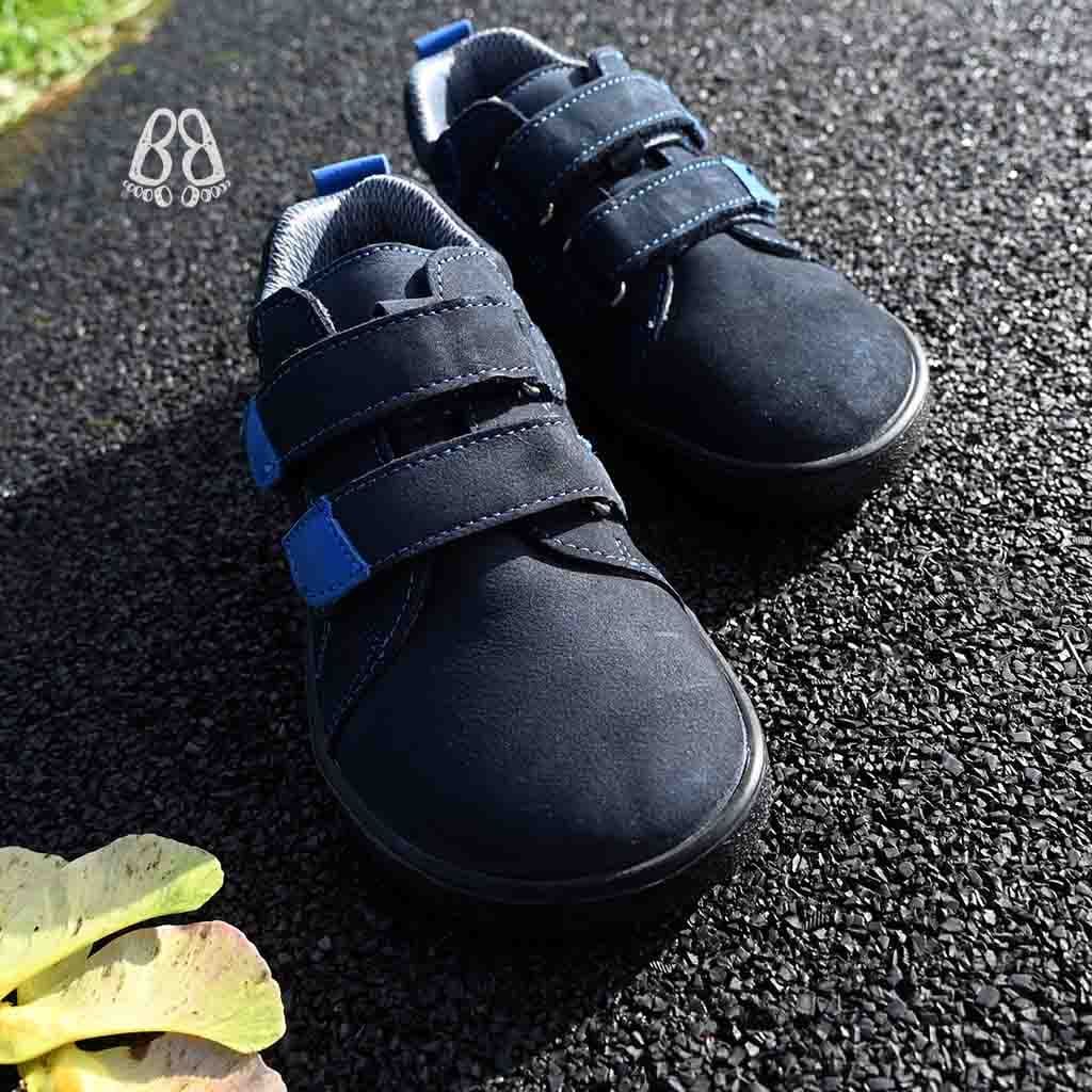 Ef Barefoot Leon Ankle Shoes with TEX Membrane - Navy Blue