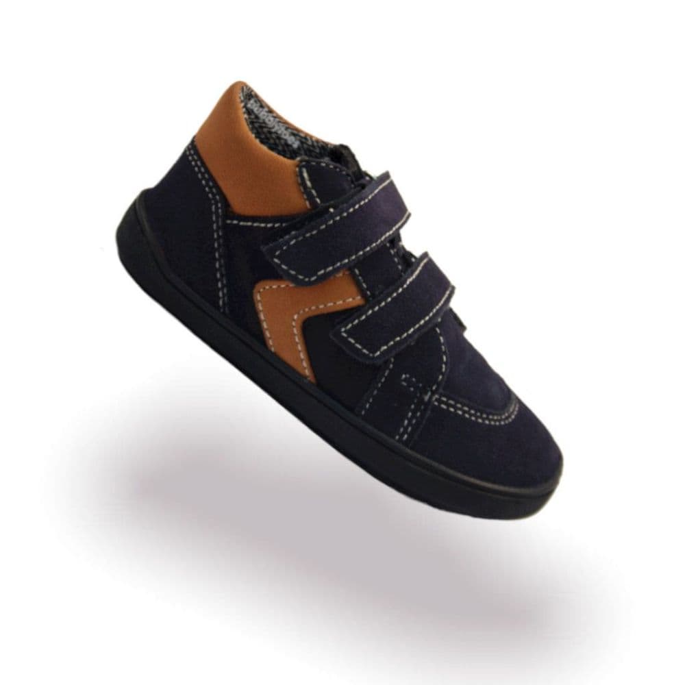 Ef Barefoot Mortis Ankle Shoes with TEX Membrane - Navy Tan