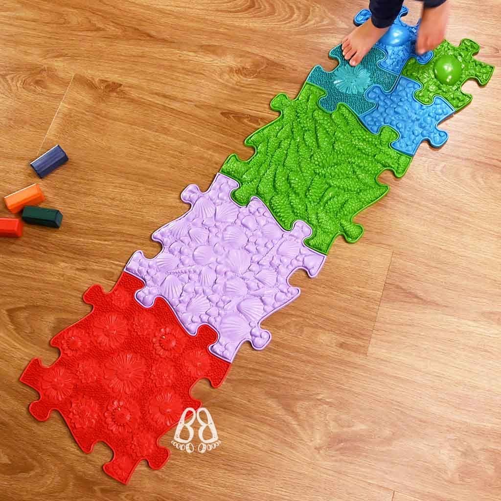 Firm Add-On 4 Rainbow Muffik Textured Walking Tiles Set