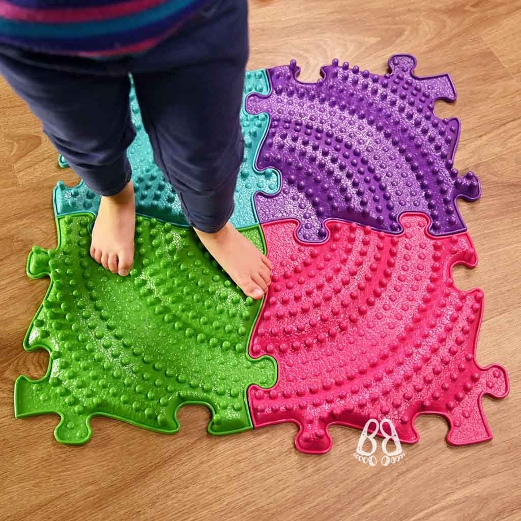 Firm Twister 4 Aurora Muffik Textured Walking Mats Set