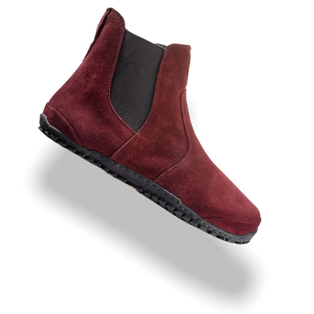 Magical Shoes Lupino Suede Chelsea Boots - Burgundy
