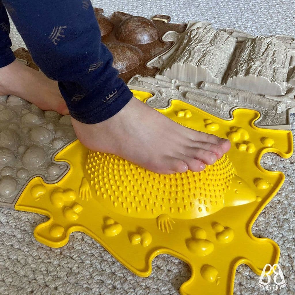 Muffik Hedgehog Firm Sensory Floor Mat Yellow