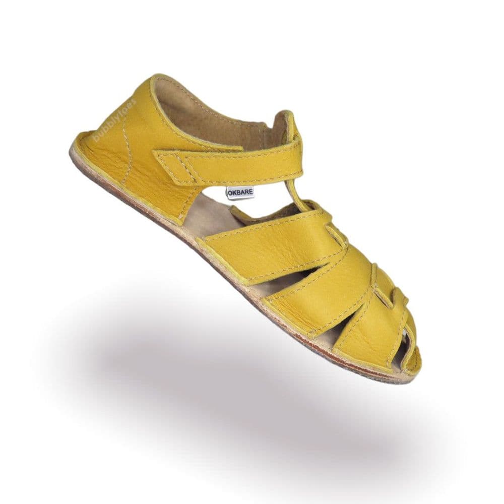 OK Bare Palm Barefoot Sandals - Mustard Yellow