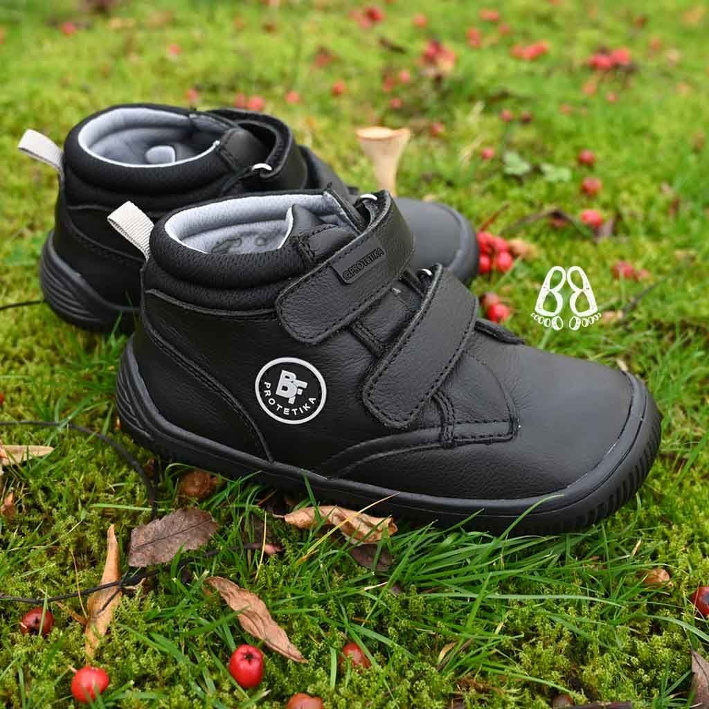 Protetika Barefoot Tendo Leather School Shoes - Black