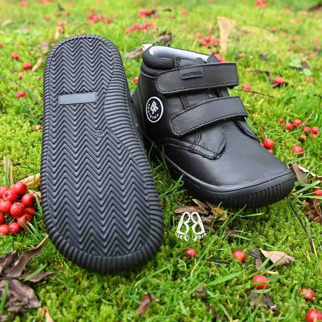 Protetika Barefoot Tendo Leather School Shoes - Black