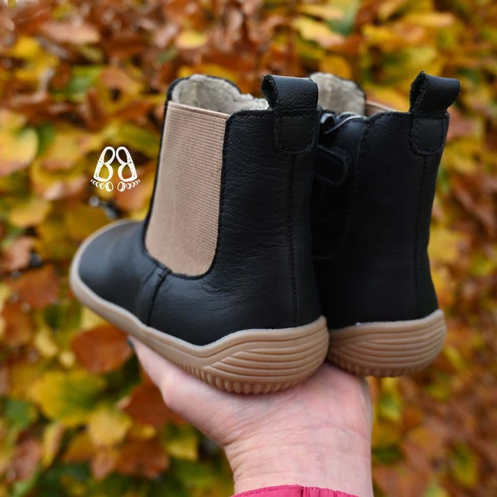 Protetika Barefoot Tita Zip-Up Leather Chelsea Boots - Black
