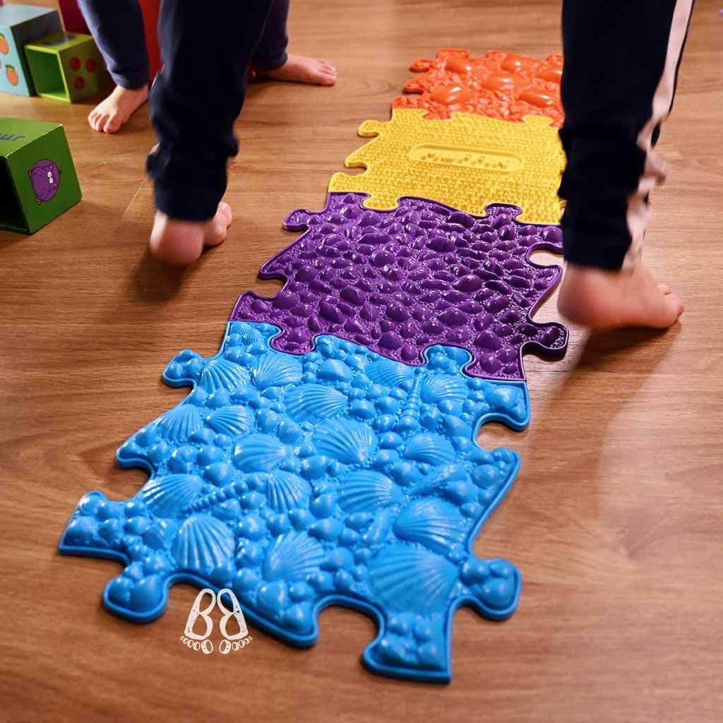 Soft 4 Rainbow Muffik Textured Walking Tiles Set