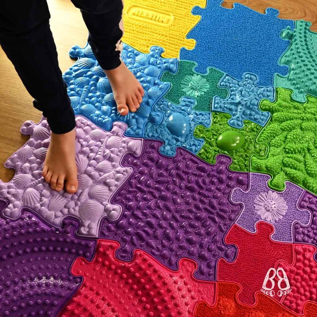 Soft & Firm 16 Rainbow Muffik Textured Walking Tiles Set