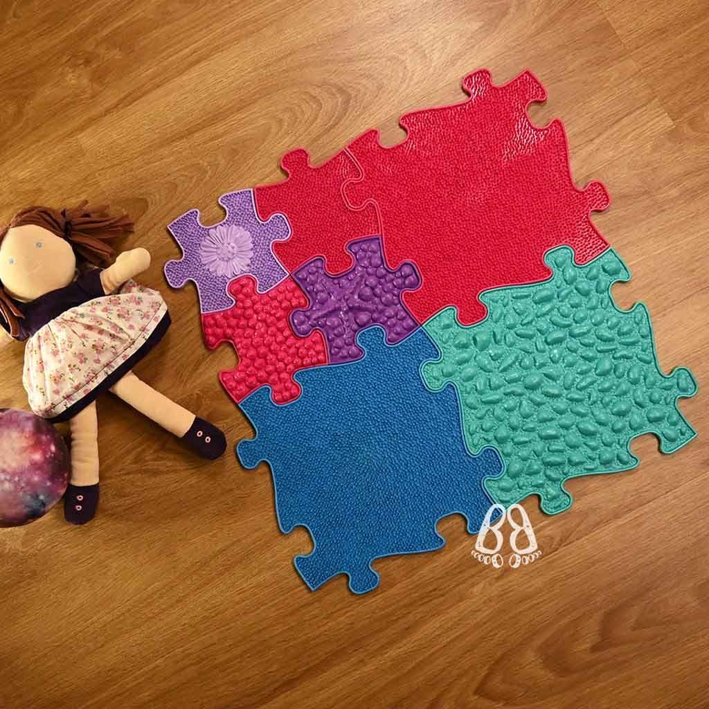 Soft & Firm 4 Aurora Muffik Textured Walking Tiles Set