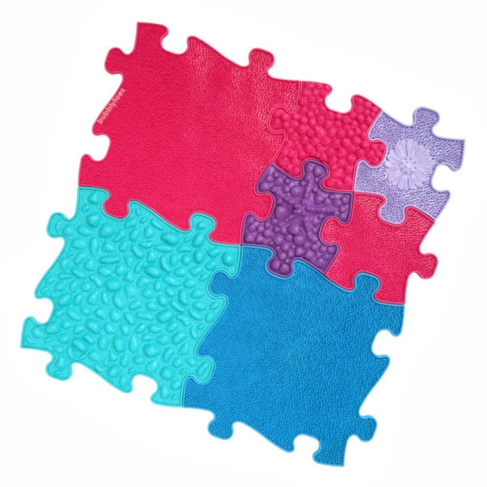 Soft & Firm 4 Aurora Muffik Textured Walking Tiles Set