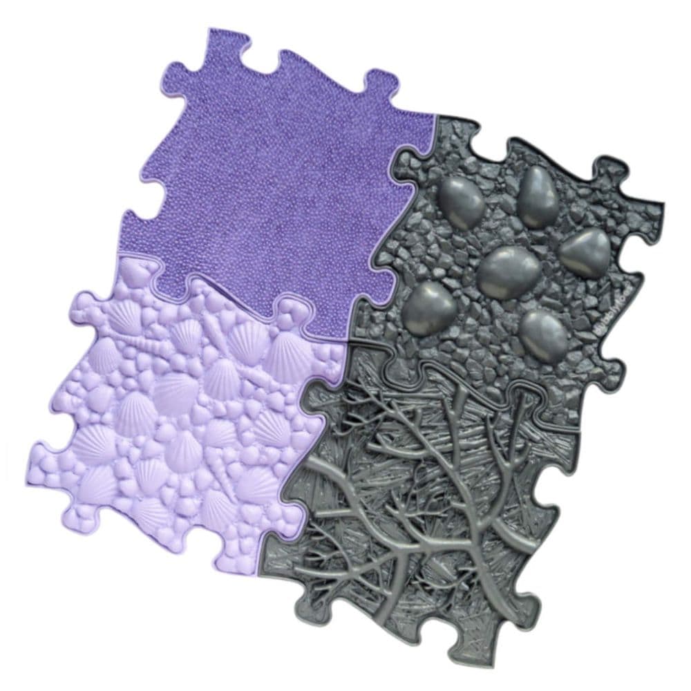 Soft & Firm 4 Lilac valley Muffik Tactile Walking Path Mats Set