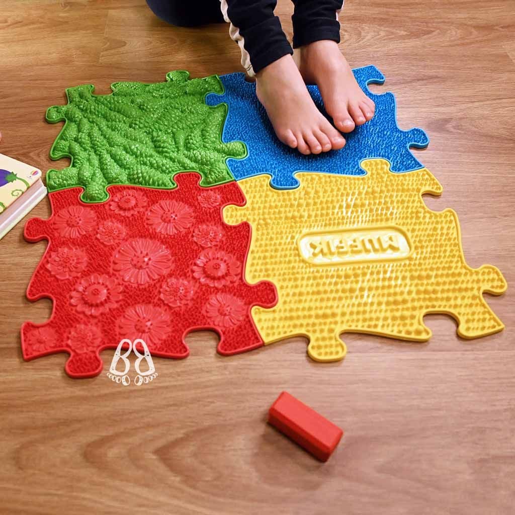 Soft & Firm 4 Rainbow Muffik Textured Walking Tiles Set