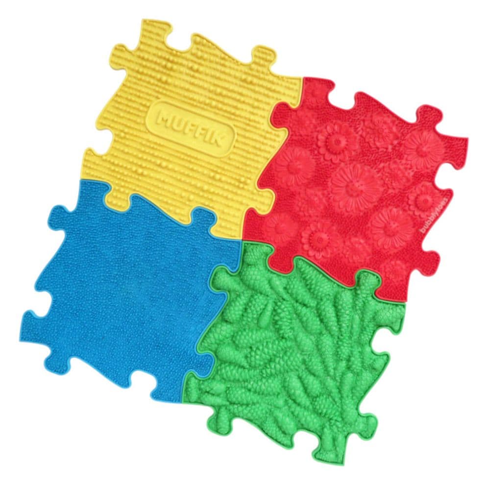 Soft & Firm 4 Rainbow Muffik Textured Walking Tiles Set