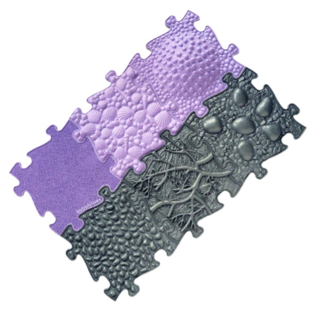 Soft & Firm 6 Lilac valley Muffik Tactile Walking Path Mats Set