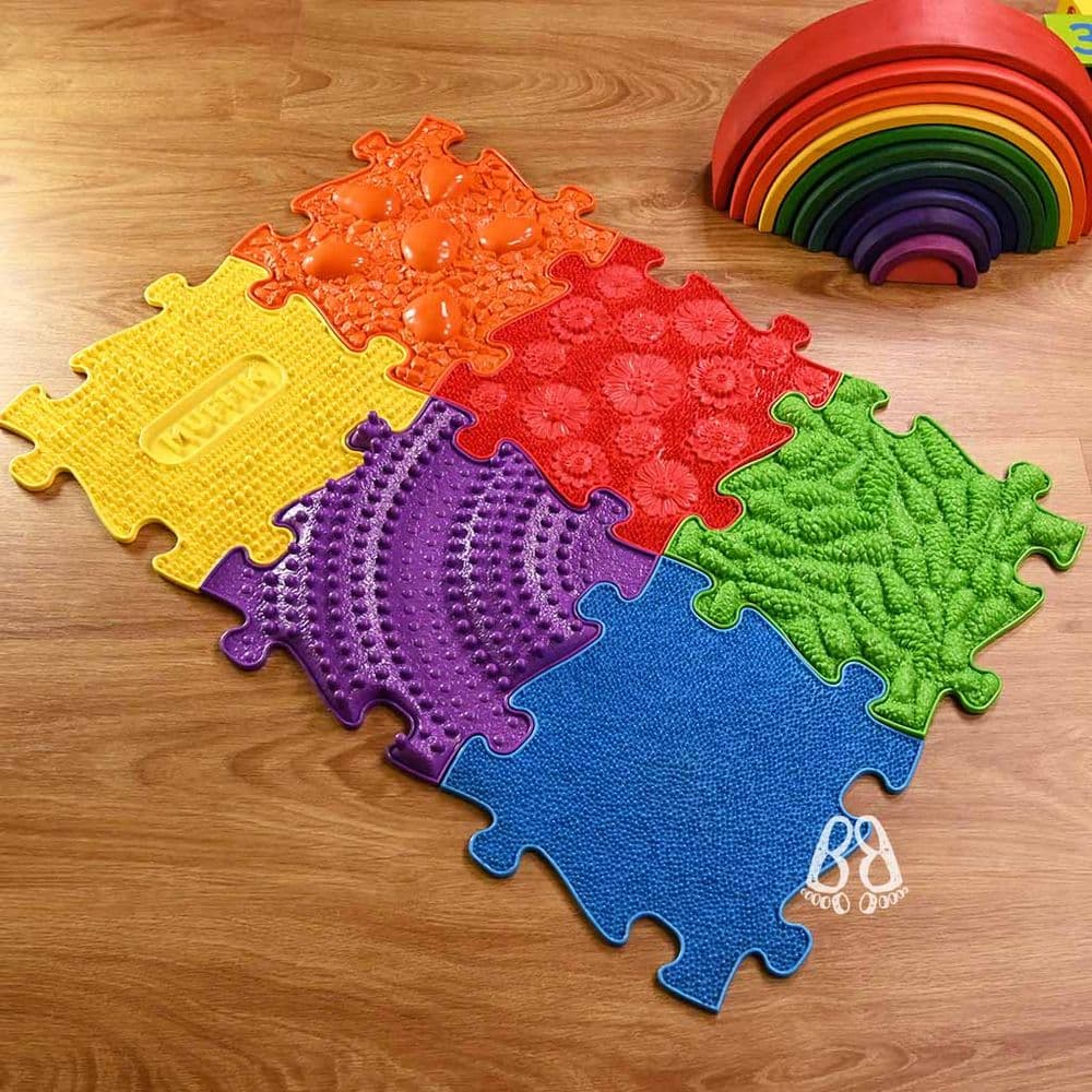 Soft & Firm 6 Rainbow Muffik Textured Walking Tiles Set
