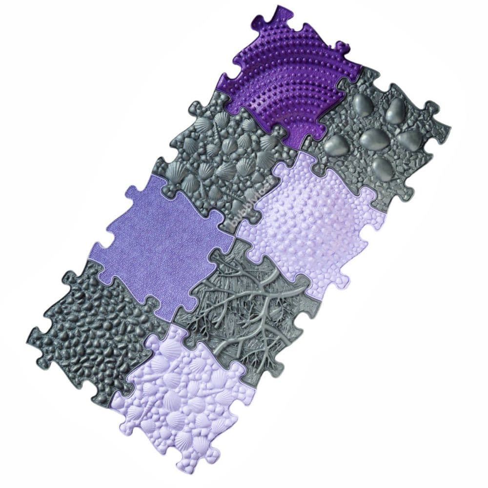 Soft & Firm 8 Lilac valley Muffik Tactile Walking Path Mats Set