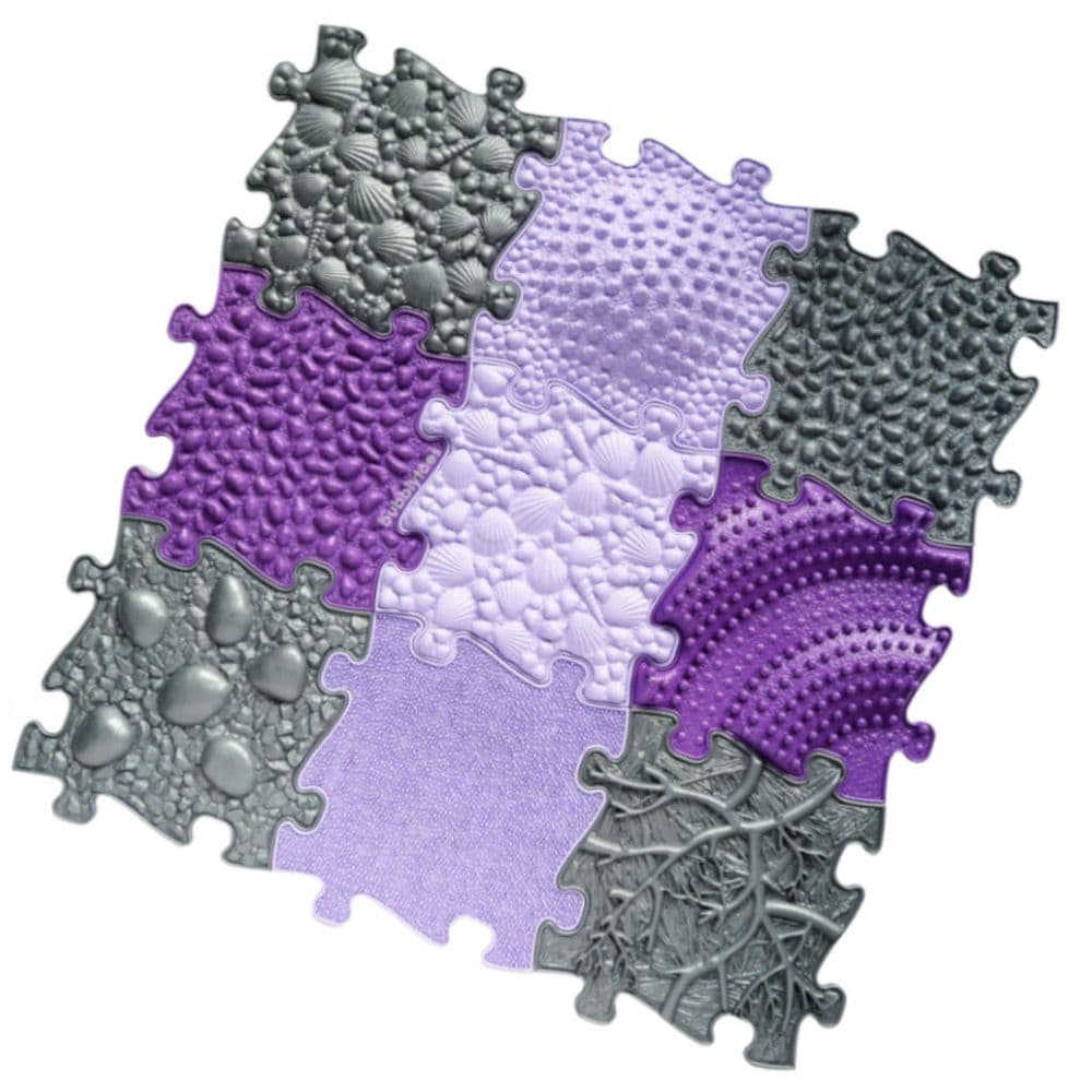 Soft & Firm 9 Lilac valley Muffik Tactile Walking Path Mats Set
