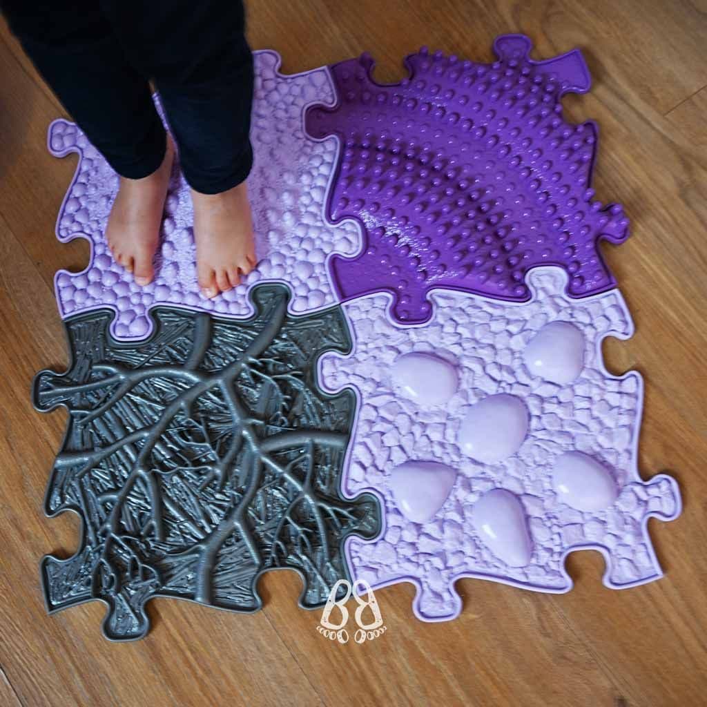 Soft & Firm Balance 4 Lilac valley Muffik Tactile Walking Path Mats Set