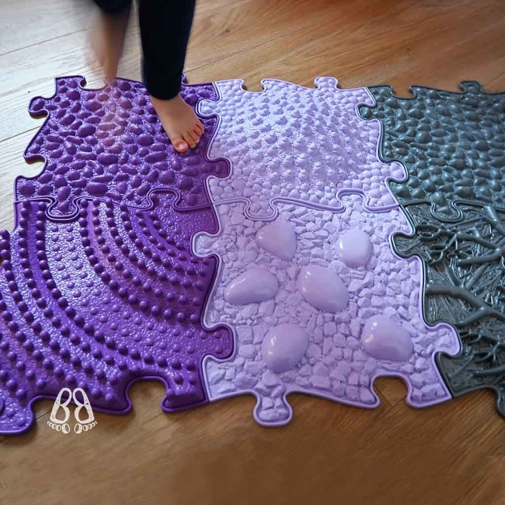 Soft & Firm Balance 6 Lilac valley Muffik Tactile Walking Path Mats Set