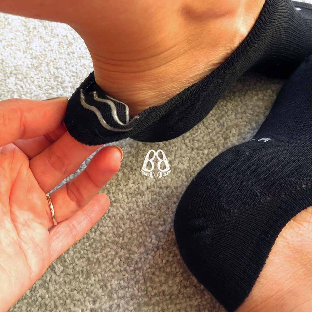 Voxx Cotton Barefoot Socks No-Show Low Black